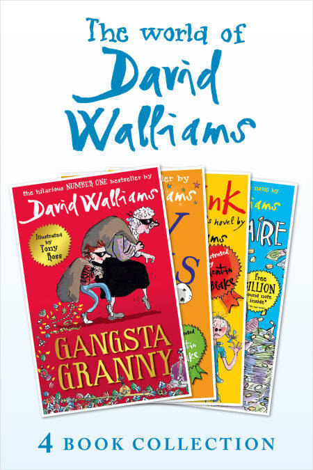 The World of David Walliams 4 Book Collection (The Boy in the Dress, Mr ...