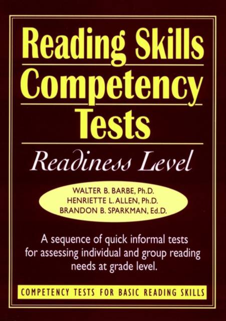 Ready-to-Use Reading Skills Competency Tests | Henriette L. Allen ...