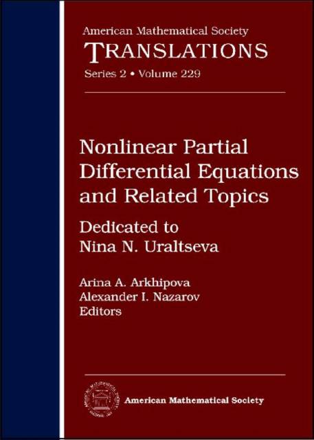 Nonlinear Partial Differential Equations and Related Topics ...