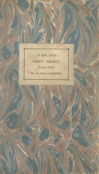 Le bon gros Saint-Amant (1594-1661) (ebook) | Pierre Varenne ...