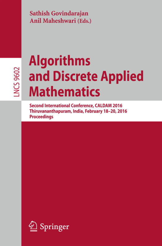 Algorithms and Discrete Applied Mathematics | | Algorithmes ...