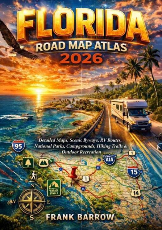 Florida Road Map Atlas 2026 | Frank Barrow | Cartes & Atlas ...
